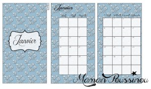 DIY : Les mois de janvier, février et mars sur deux pages et leur ...